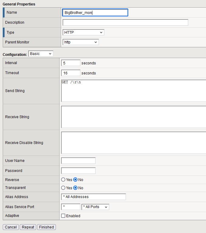 F5 Labs : Customize HTTP Monitors