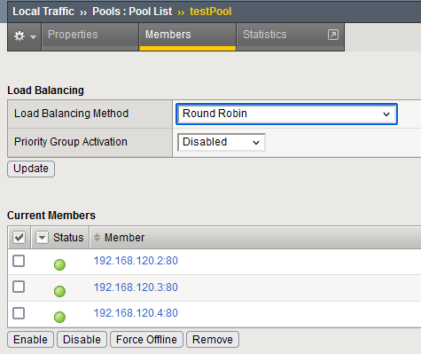 F5 Labs : Virtual Server and Pool setup