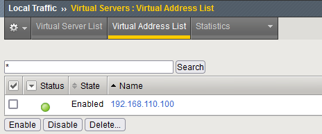 F5 Labs : Virtual Server and Pool setup